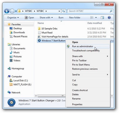 How to Change the Start Button in Windows 7: Customize the Start Icon