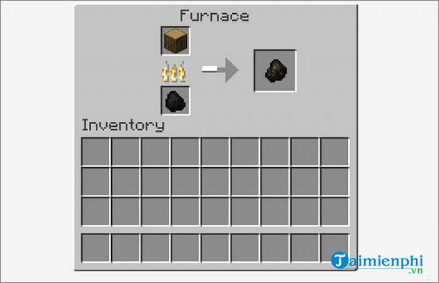 Crafting Charcoal in Minecraft
