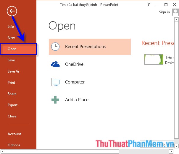 Creating a Presentation from an Existing PowerPoint Slide