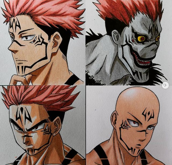 Explore Sukuna's appearance in Jujutsu Kaisen when reimagined in ...