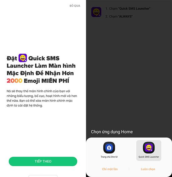 Download and Use Quick SMS Launcher on your Android Phone
