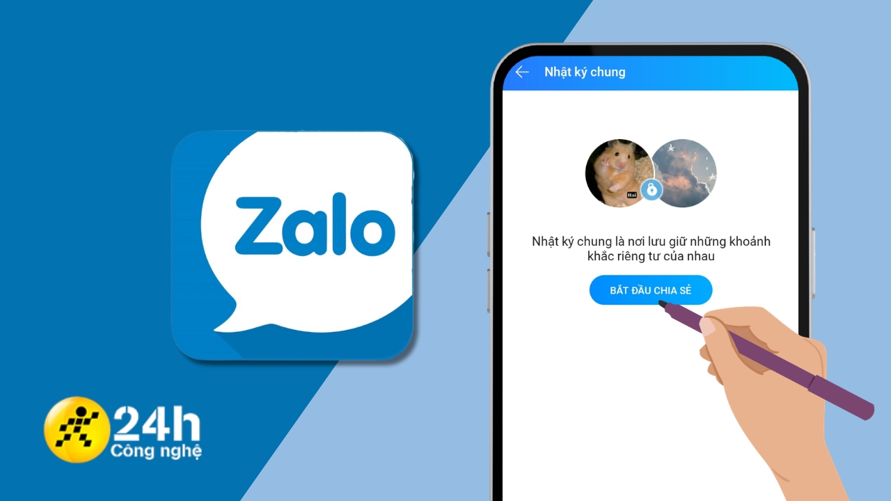 Create Shared Diary on Zalo for 2 people to have their own space