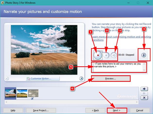 Guide to using Photo Story 3 for Windows: Creating videos from photos