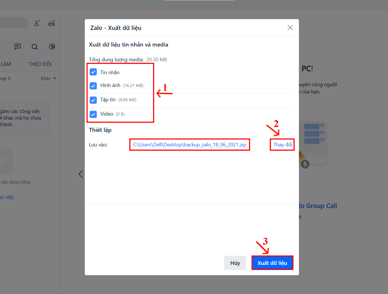 Syncing Zalo messages on computer and phone in just 5 seconds