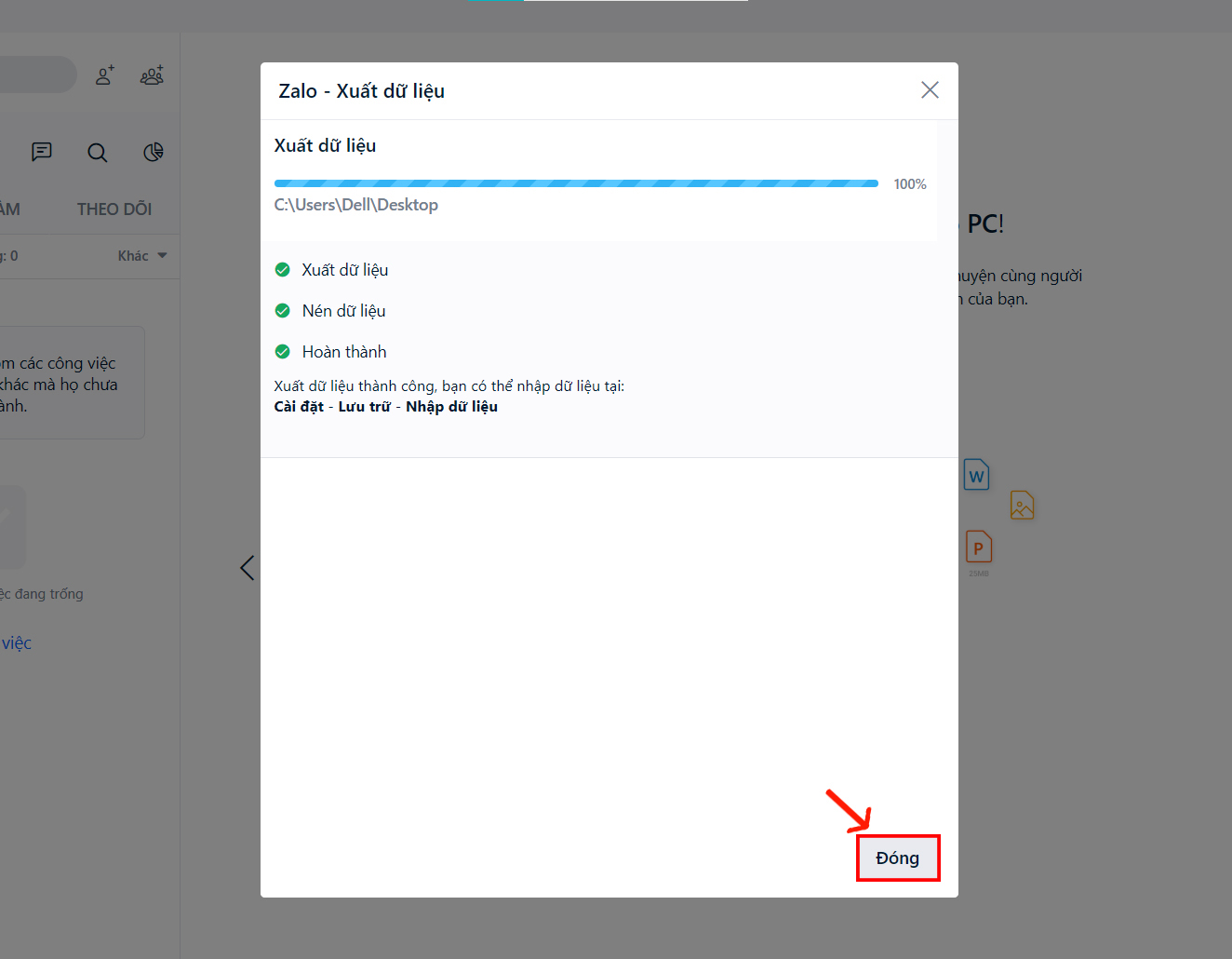 Syncing Zalo messages on computer and phone in just 5 seconds