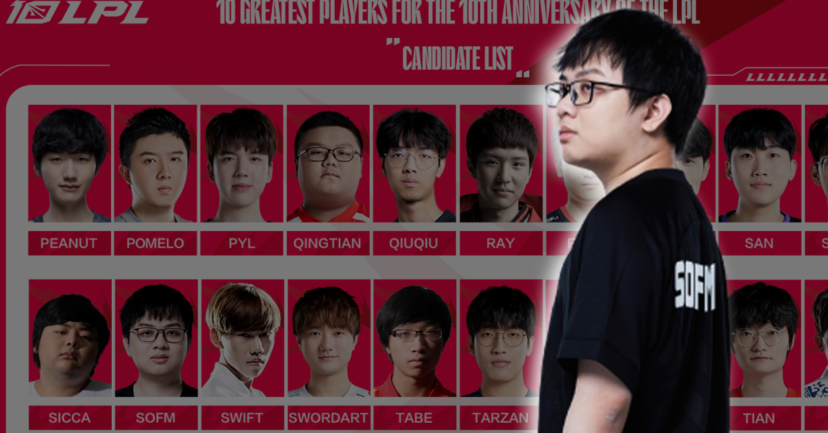 Cuộc bình chọn danh sách Top 10 tuyển thủ xuất sắc nhất mọi thời đại của LPL: SofM lọt vào đó ...
