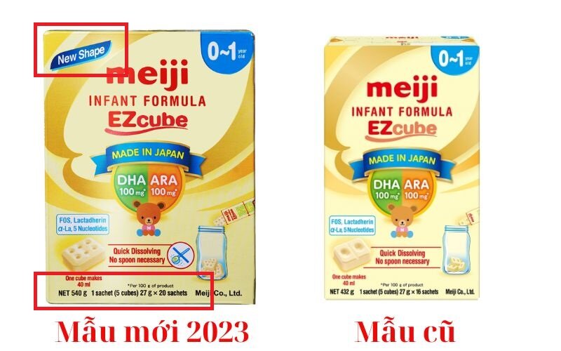Những cải tiến mới trên sữa Meiji 0-1 Infant Formula Ezcube mà bạn ...