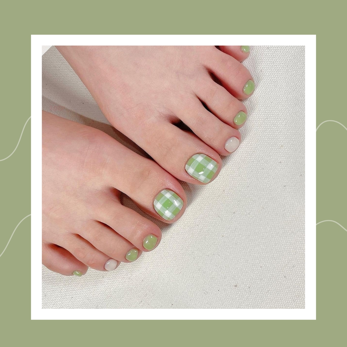 Discover 40+ Elegant Moss Green Toenail Designs | Mytour