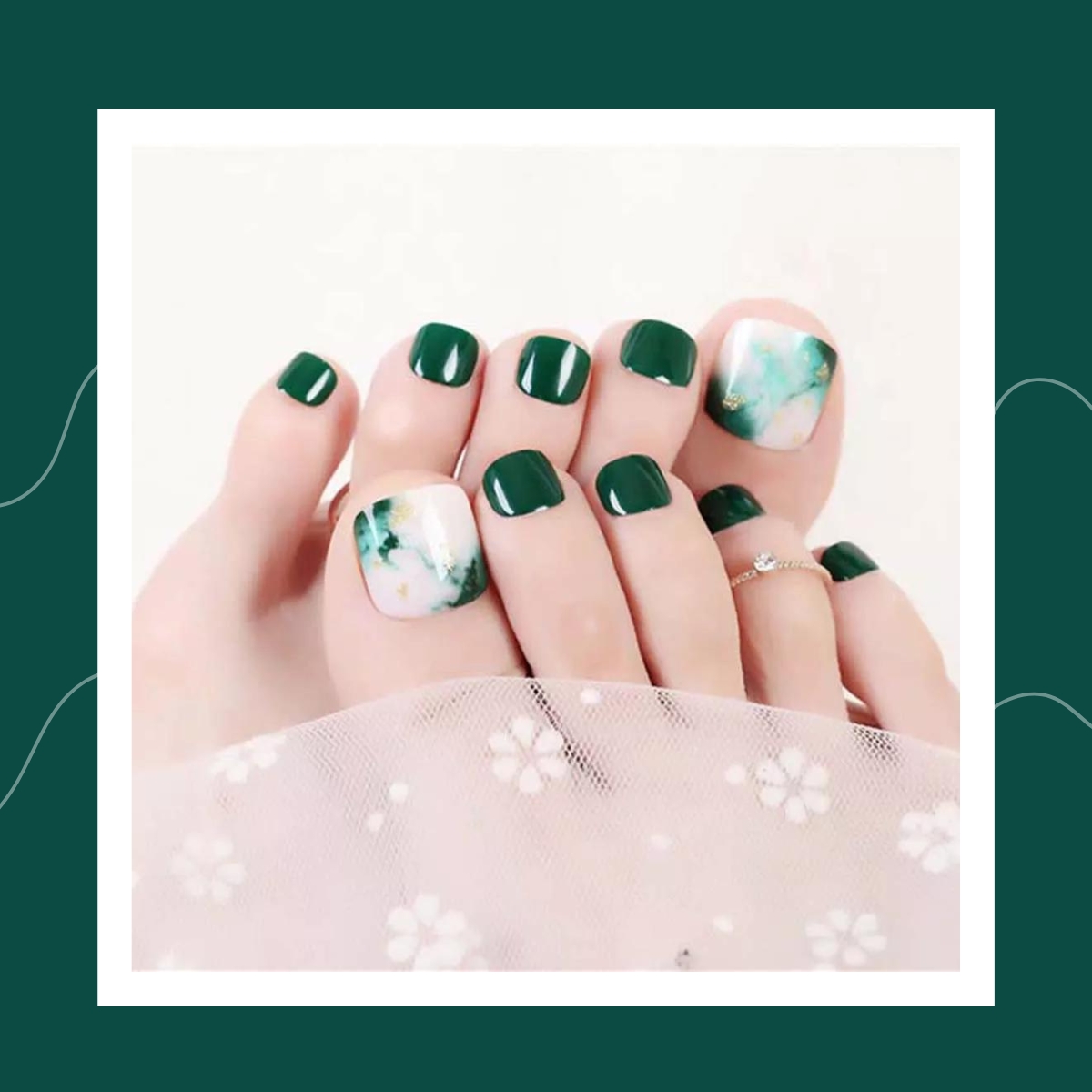 Discover 40+ Elegant Moss Green Toenail Designs | Mytour