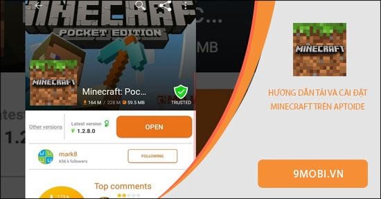 Step-by-step guide to download and install Minecraft via Aptoide