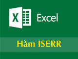 Excel's ISERR function returns True if the value is any error.