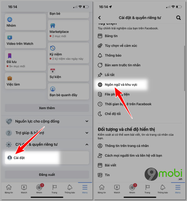How to Switch Facebook to Vietnamese on Phone