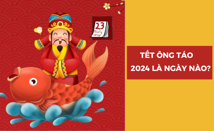 What is the date of Ông Công Ông Táo Tet 2024 in the Gregorian calendar?
