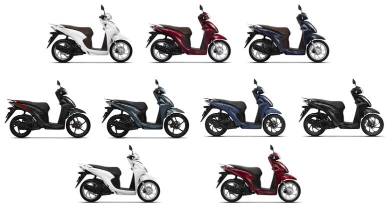 Bao nhiêu màu sắc có trên Vision 2022?