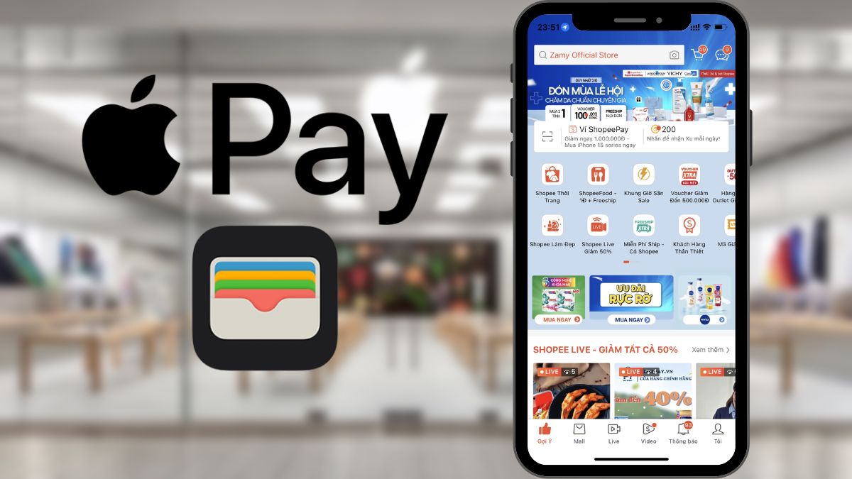 Quick Shopee Payment with Apple Pay