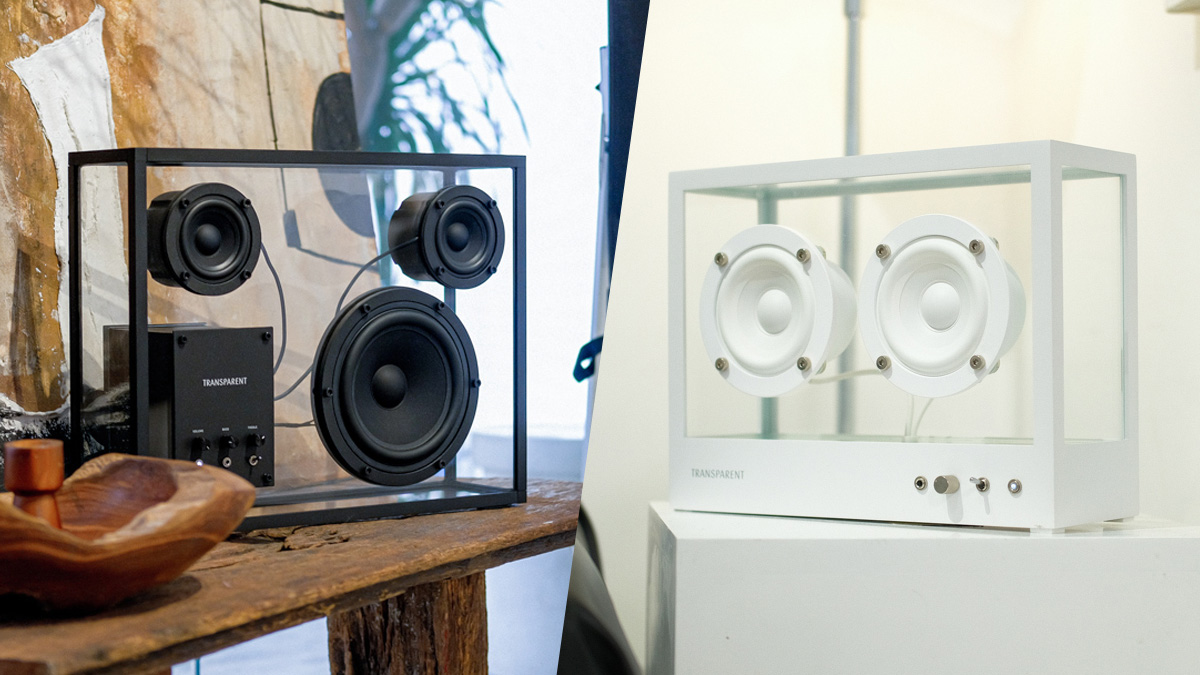 'Catch a glimpse' of the unique transparent speaker duo just landed in ...