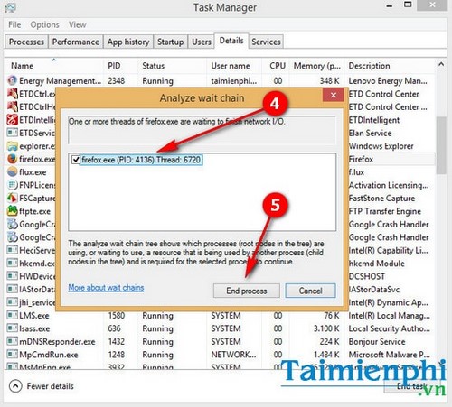 Check and analyze frozen applications on your computer using Task Manager