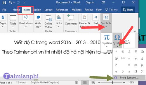 How to Write Celsius in Word, Excel, PowerPoint 2019, 2016, 2013, 2010 ...
