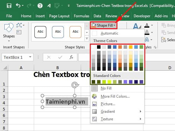Guidelines for Inserting Textbox in Excel 2016 and Creating a Text Box