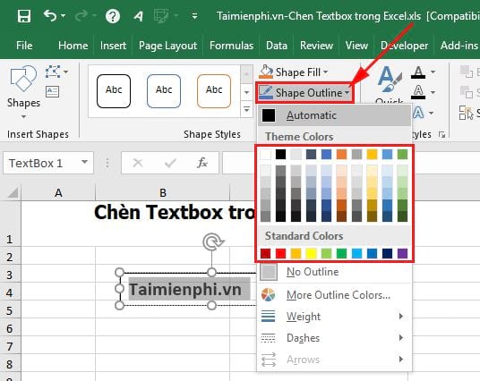 Guidelines for Inserting Textbox in Excel 2016 and Creating a Text Box
