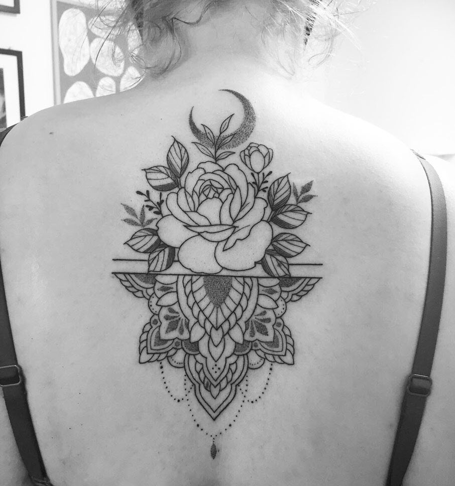 The Most Beautiful Back Mandala Tattoos for Women in 2024