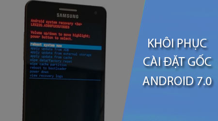 How to Restore Factory Settings on Android 7.0