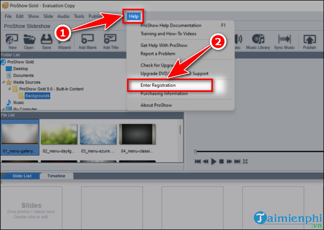 Removing Yellow Text in Proshow Gold, Created as an Assessment of Proshow