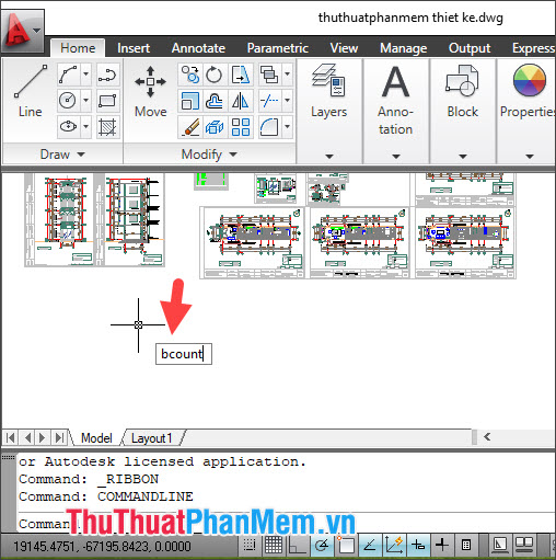 Counting Objects in AutoCAD