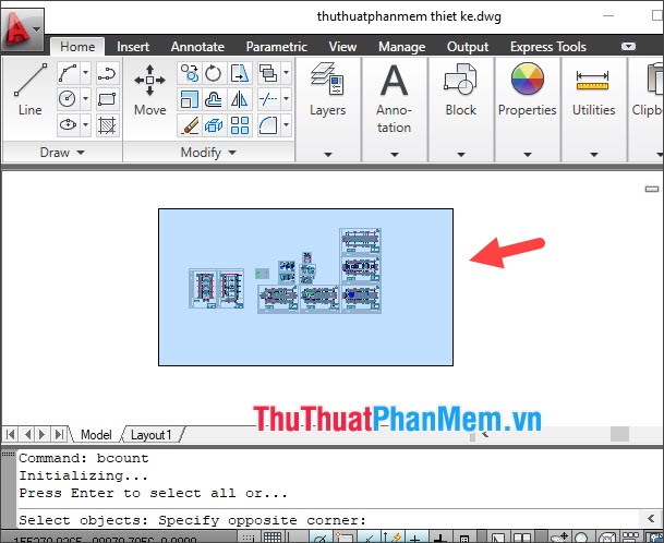 Counting Objects in AutoCAD