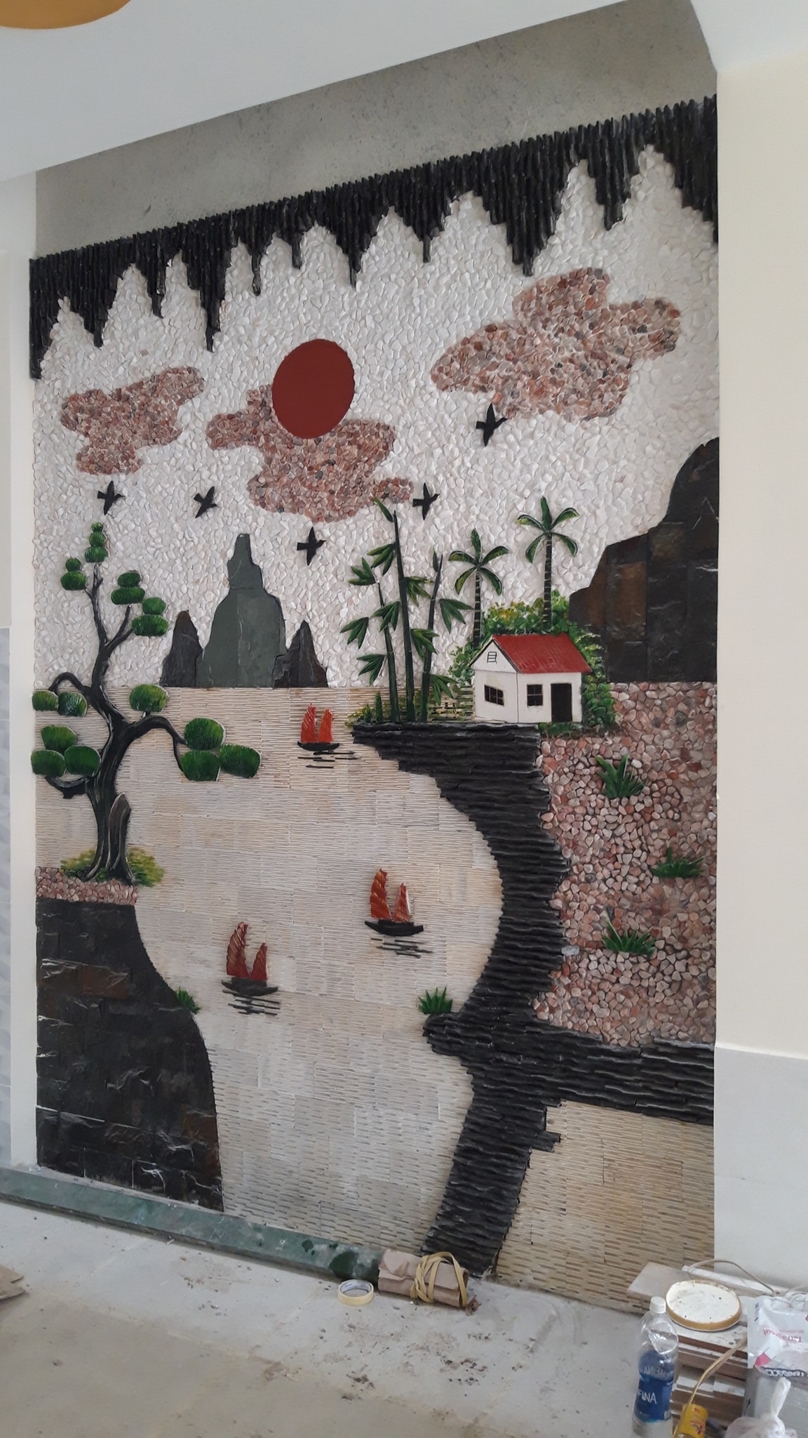 Stunning Stone Wall Art Designs