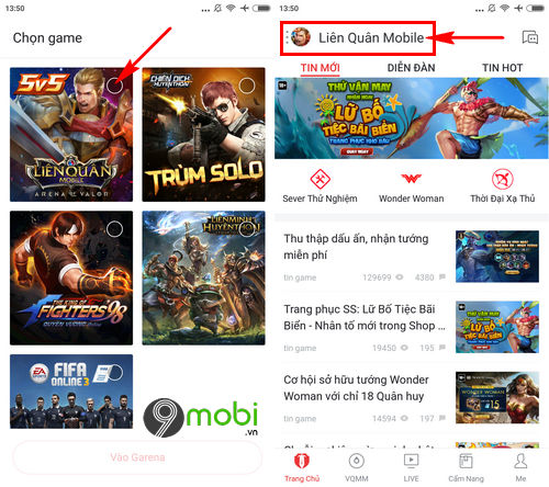Guide on Live Streaming Liên Quân Mobile on Garena