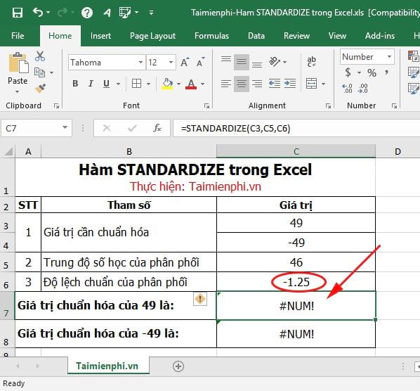 Discovering Excel's STANDARDIZE Function
