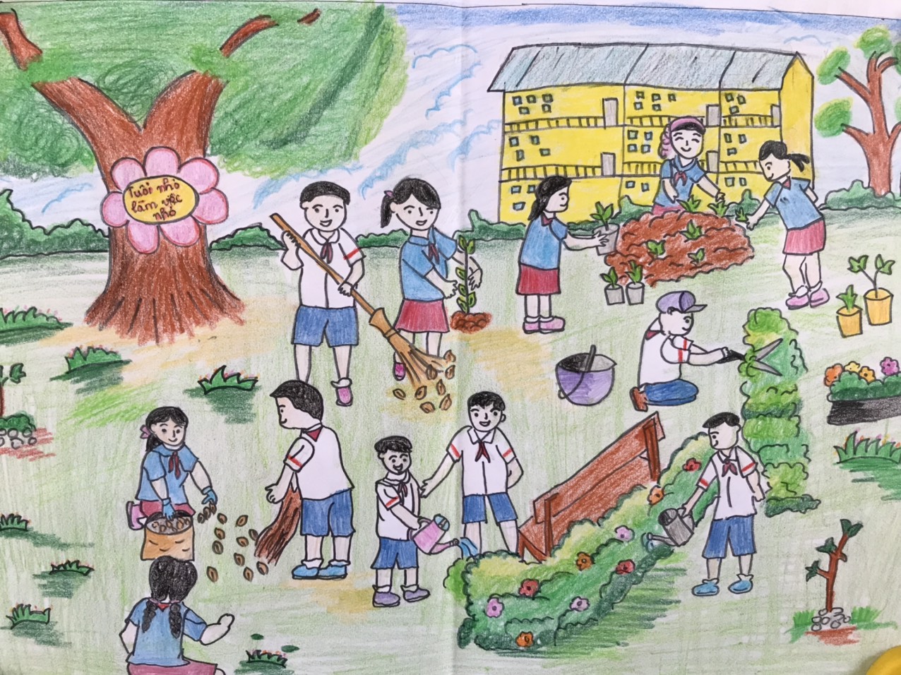 The most beautiful children's drawings doing thousands of good deeds