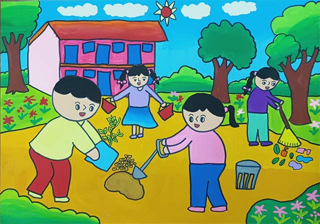 The most beautiful children's drawings doing thousands of good deeds