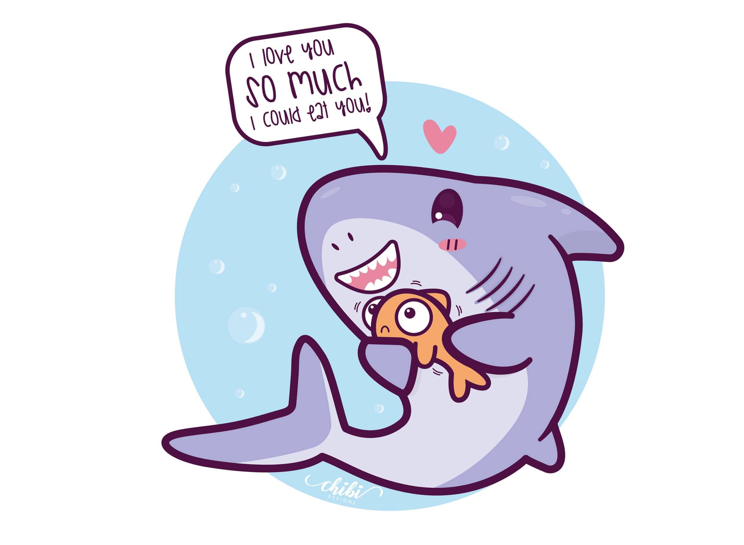 Chibi Sharks - The Most Adorable and Lovely Chibi Shark Images