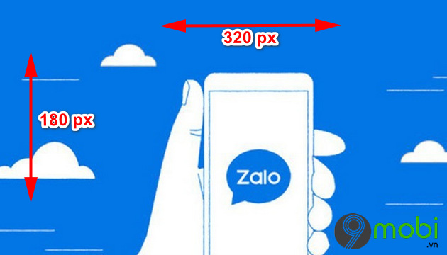 Standard Zalo cover photo dimensions on Android and iOS devices