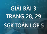 Solve exercise 3 on pages 28 and 29 of Mathematics Grade 5 Textbook ...