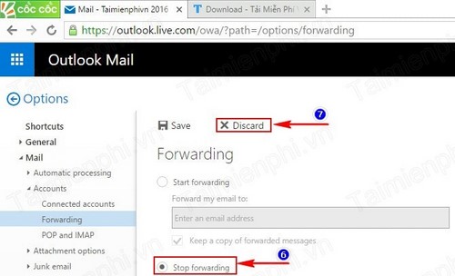 Forwarding emails in Hotmail: Send your emails to a different email address