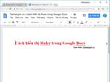 How to Show Ruler in Google Docs
