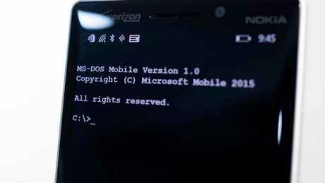 Microsoft unveils MS-DOS app for Windows Phone
