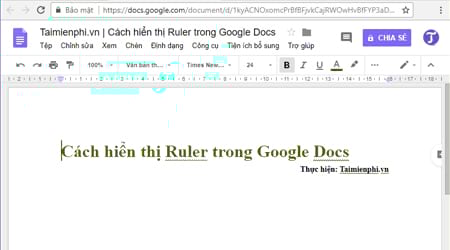 How to Show Ruler in Google Docs