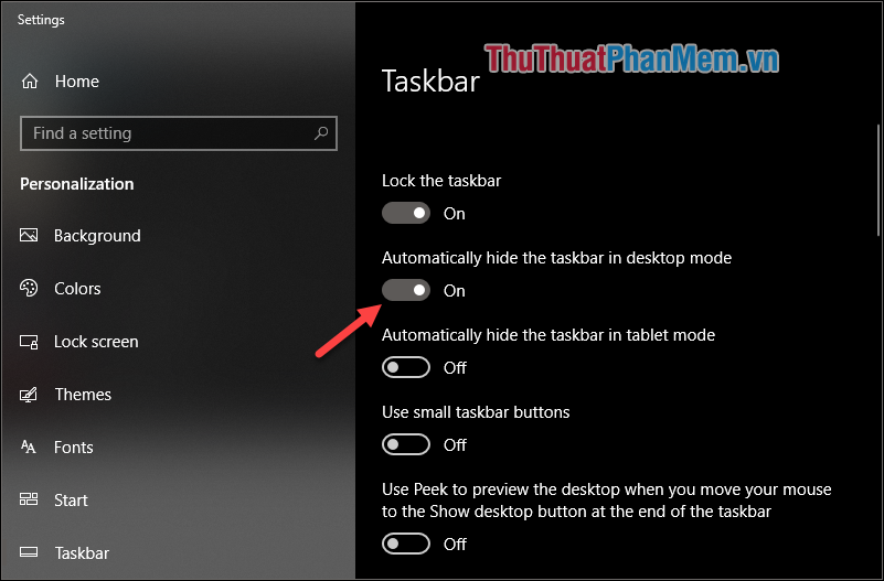 How to Hide the Taskbar in Windows 10