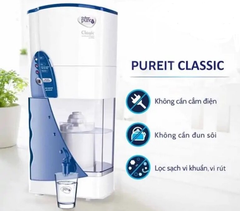 Thông tin đầy đủ về máy lọc nước Unilever Pureit Classic