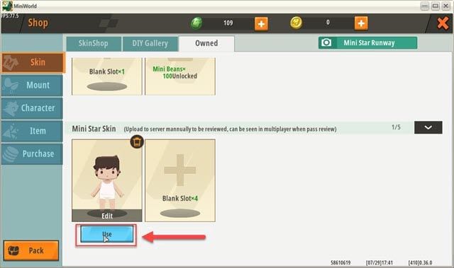 Using Mini Star Runway in Mini World Block Art