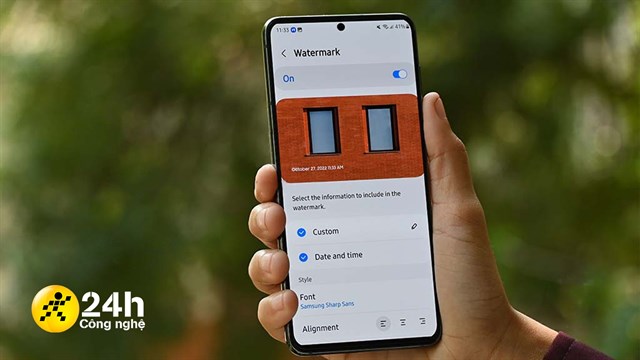 Adjusting Watermark on One UI 5.0: Adding Time, Style, and More