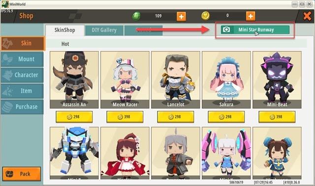 Using Mini Star Runway in Mini World Block Art