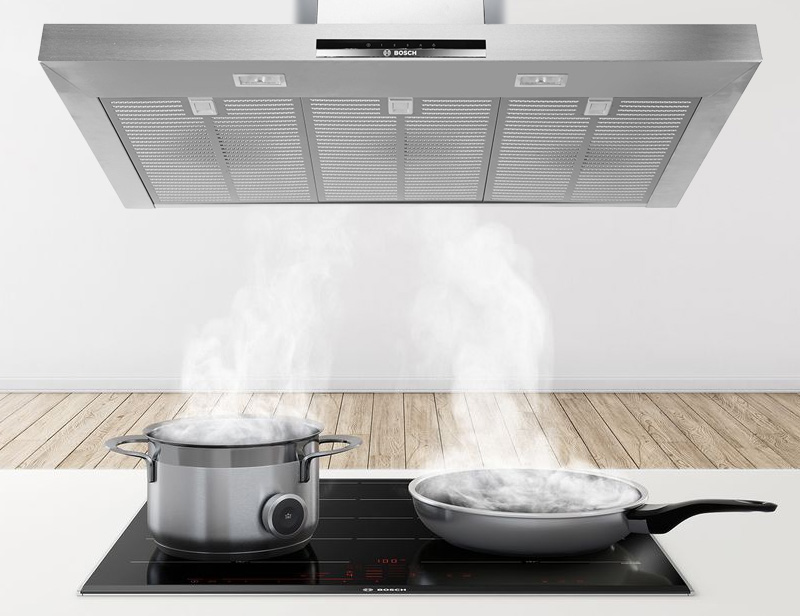 common sizes of Bosch range hoods