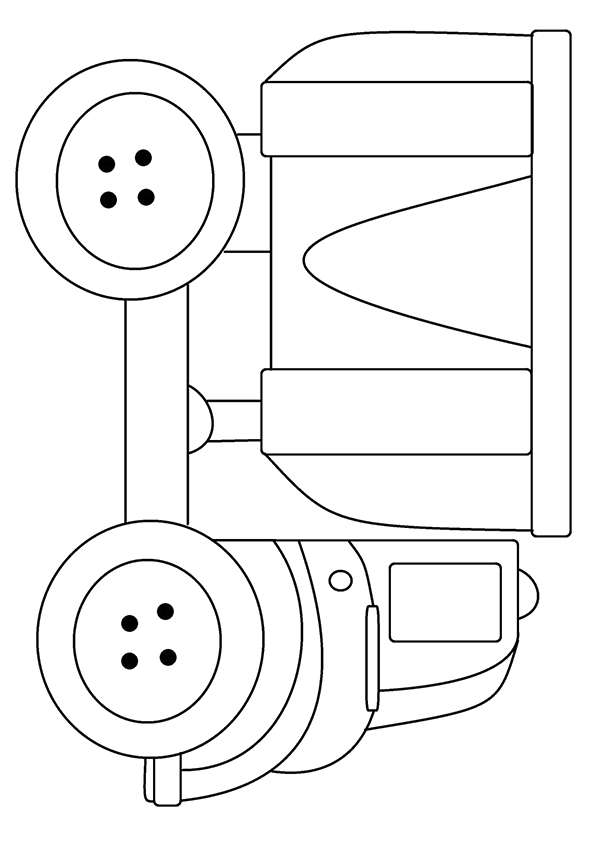 Coloring Fun: Container Truck for Kids