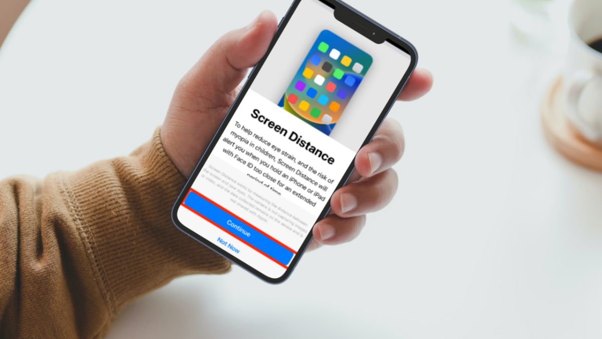 Enhance eye protection with screen distance warning on iOS 17