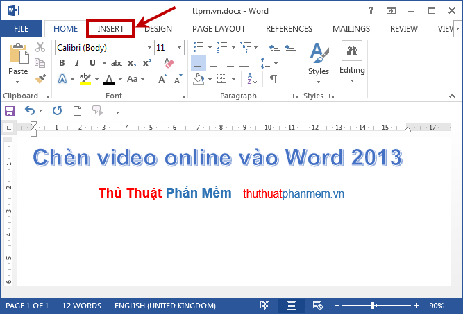 How to Insert YouTube Videos into Word 2013